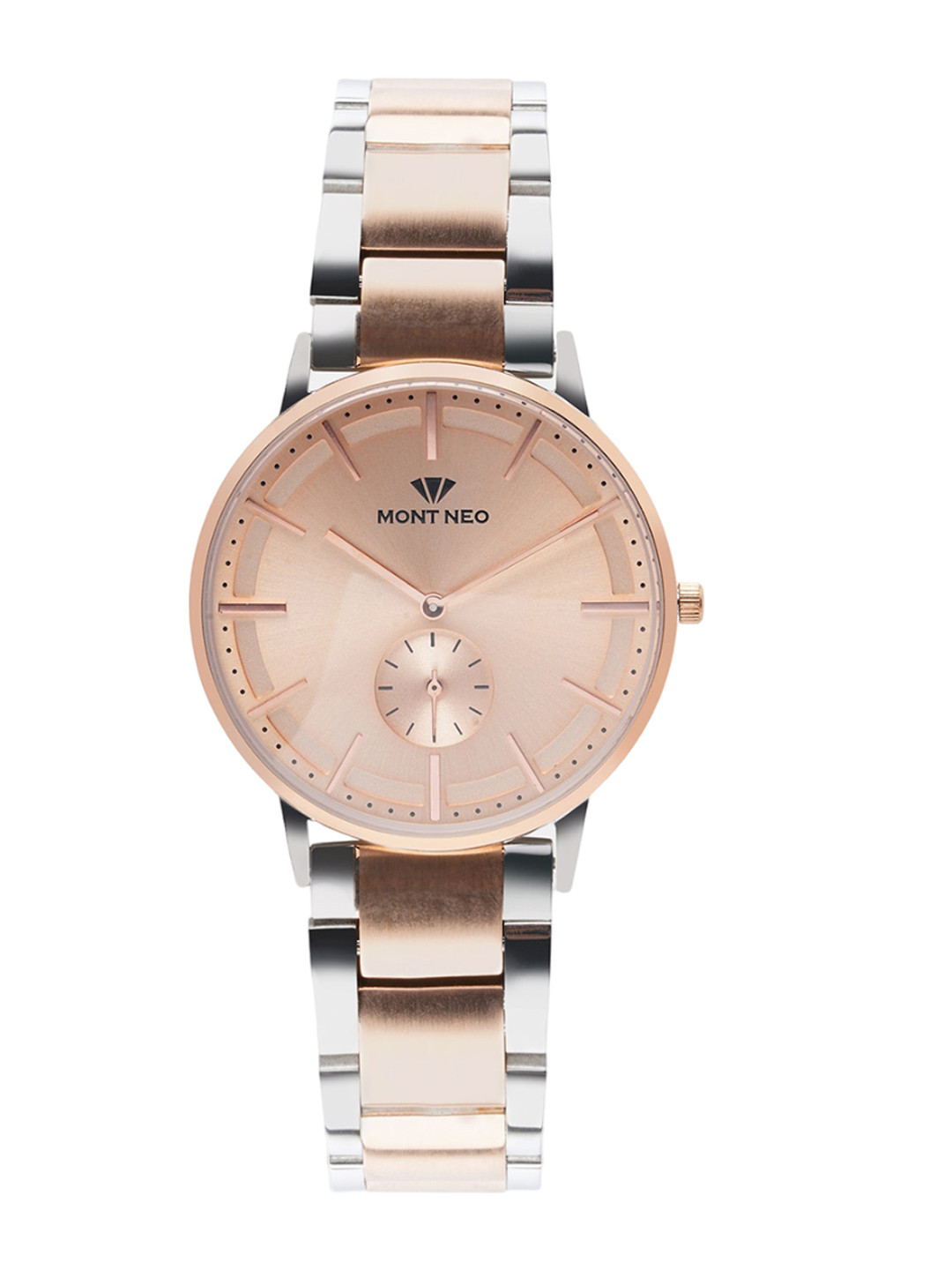 Buy MONT NEO Women Embellished Dial & Stainless Steel Analogue Watch ...