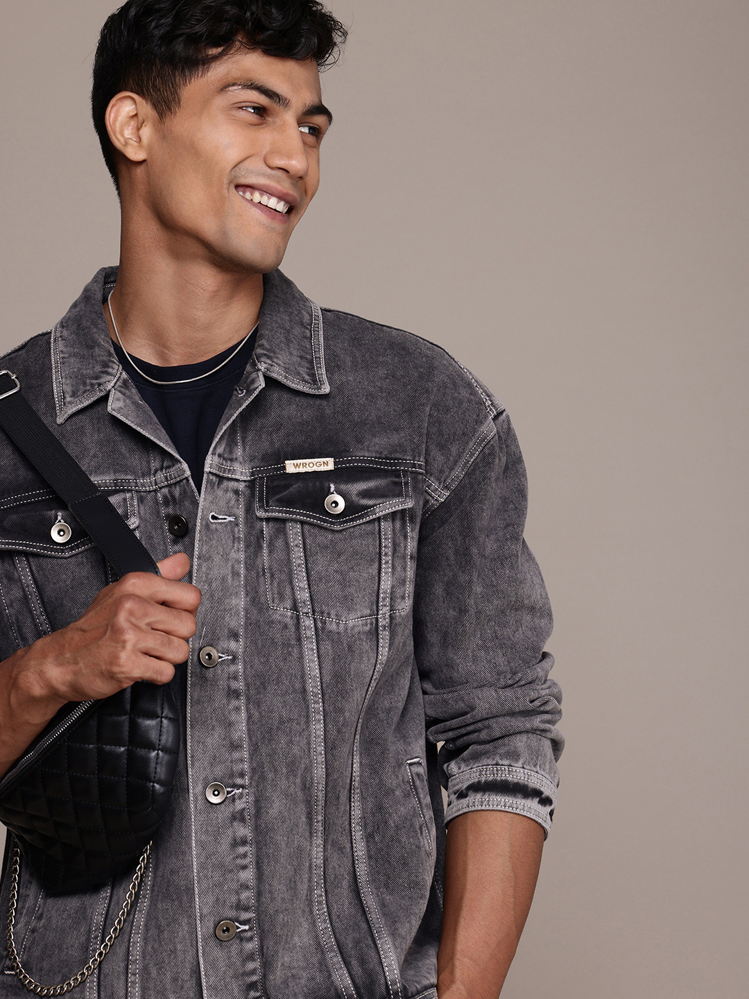 Buy WROGN Pure Cotton Denim Jacket - Jackets for Men 29581416 | Myntra