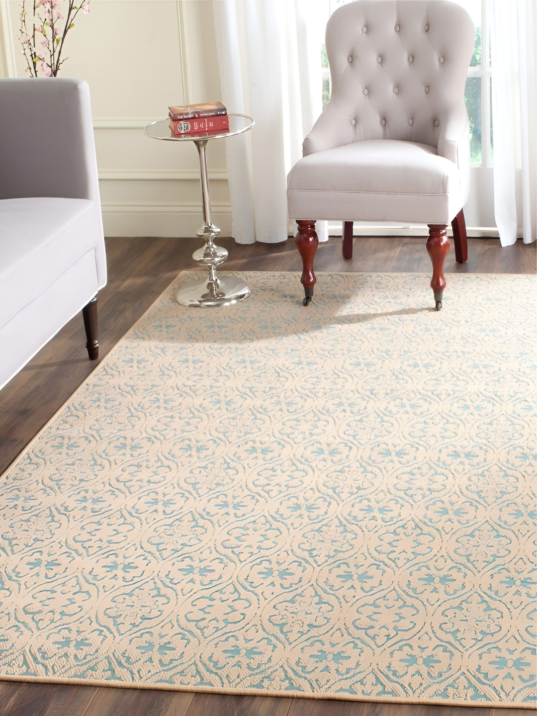 Buy RUGSMITH Beige Abstract Hand Tufted Carpet - Carpets for Unisex ...