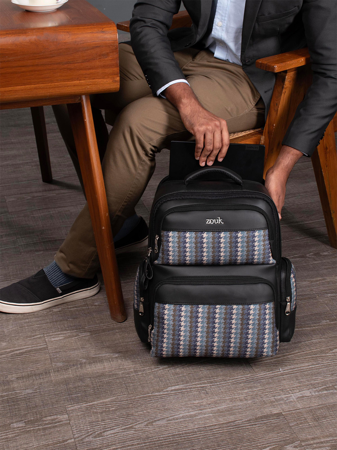 Buy ZOUK Unisex 16 Inch Medium Leather Backpack - Backpacks for Unisex ...