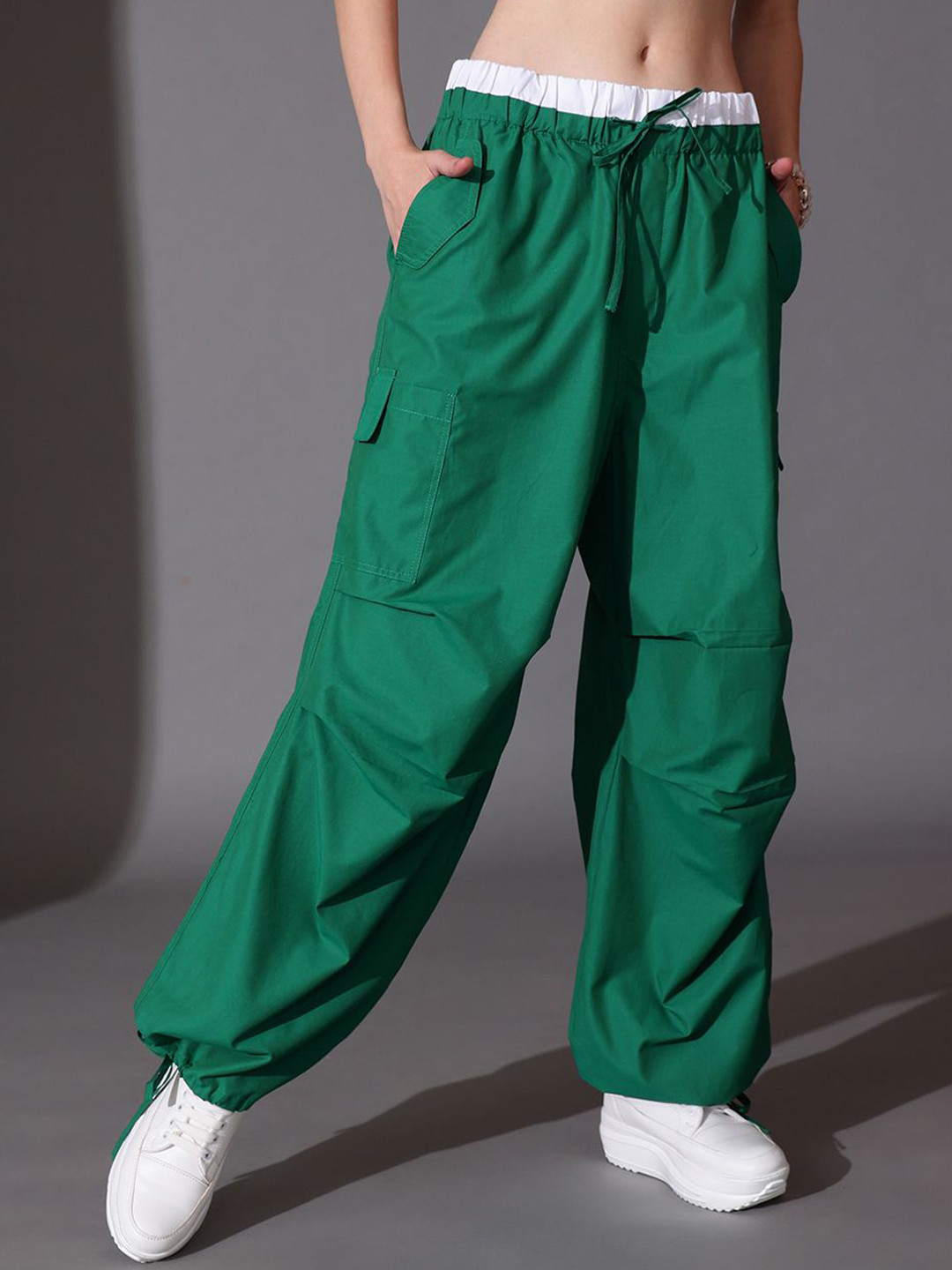 Buy STREET 9 Women Cotton Loose Fit Trousers - Trousers for Women ...