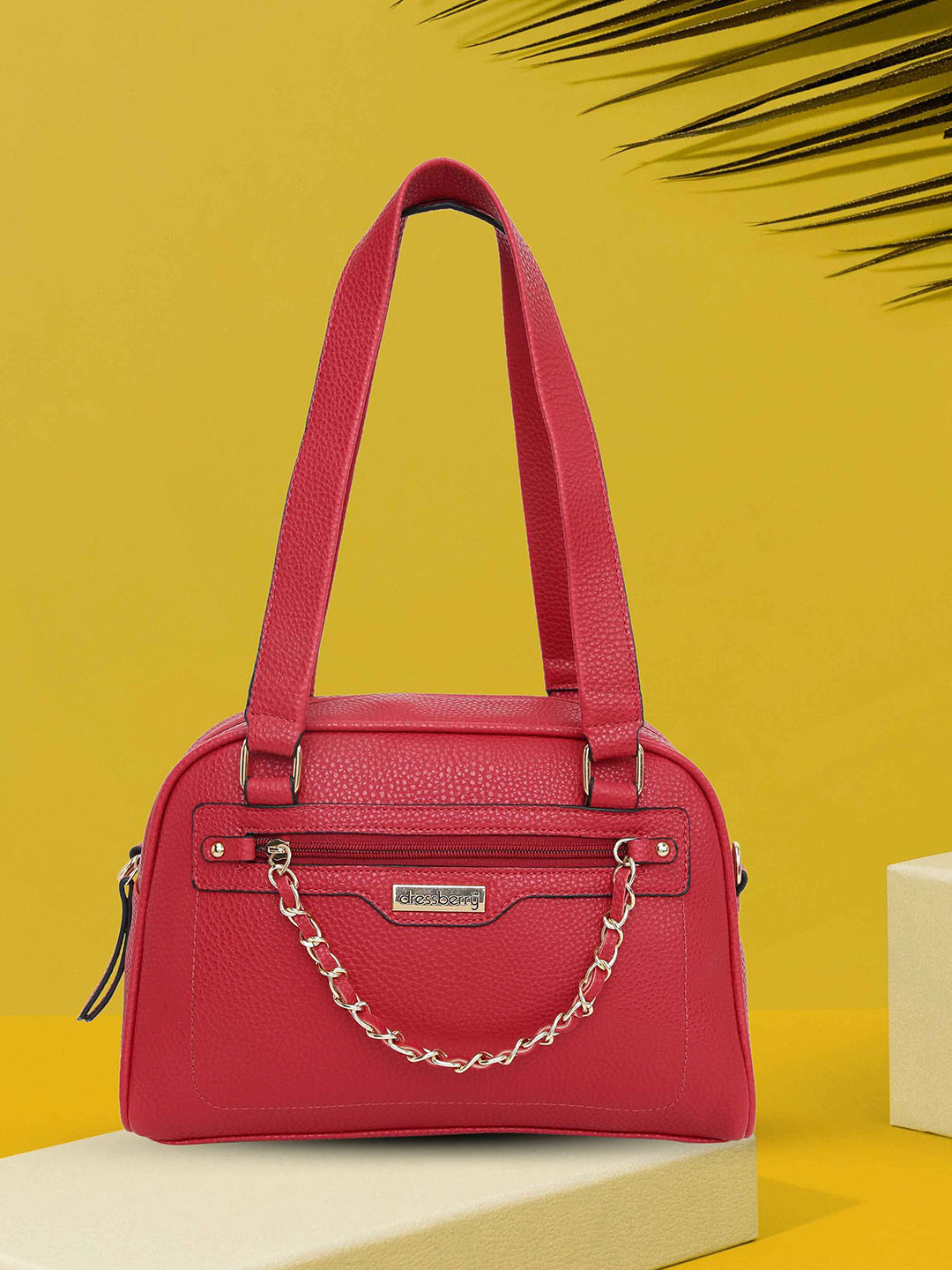 Buy DressBerry Women Textured Structured Handheld Bag - Handbags for ...