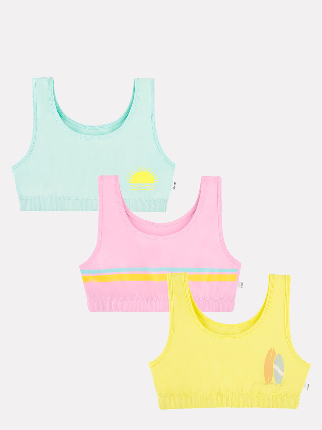 Buy You Got Plan B Pack Of 3 Girls Solid Full Coverage Bra - Bra for ...