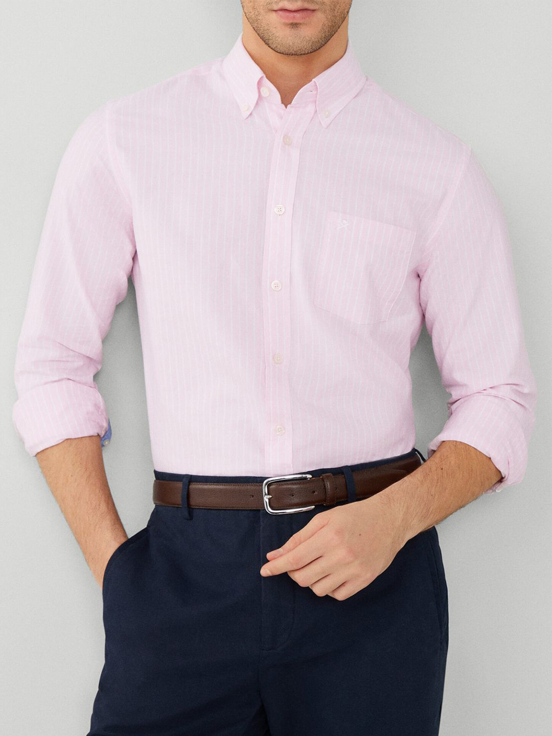 Buy HACKETT LONDON Striped Cotton Formal Shirt - Shirts for Men ...