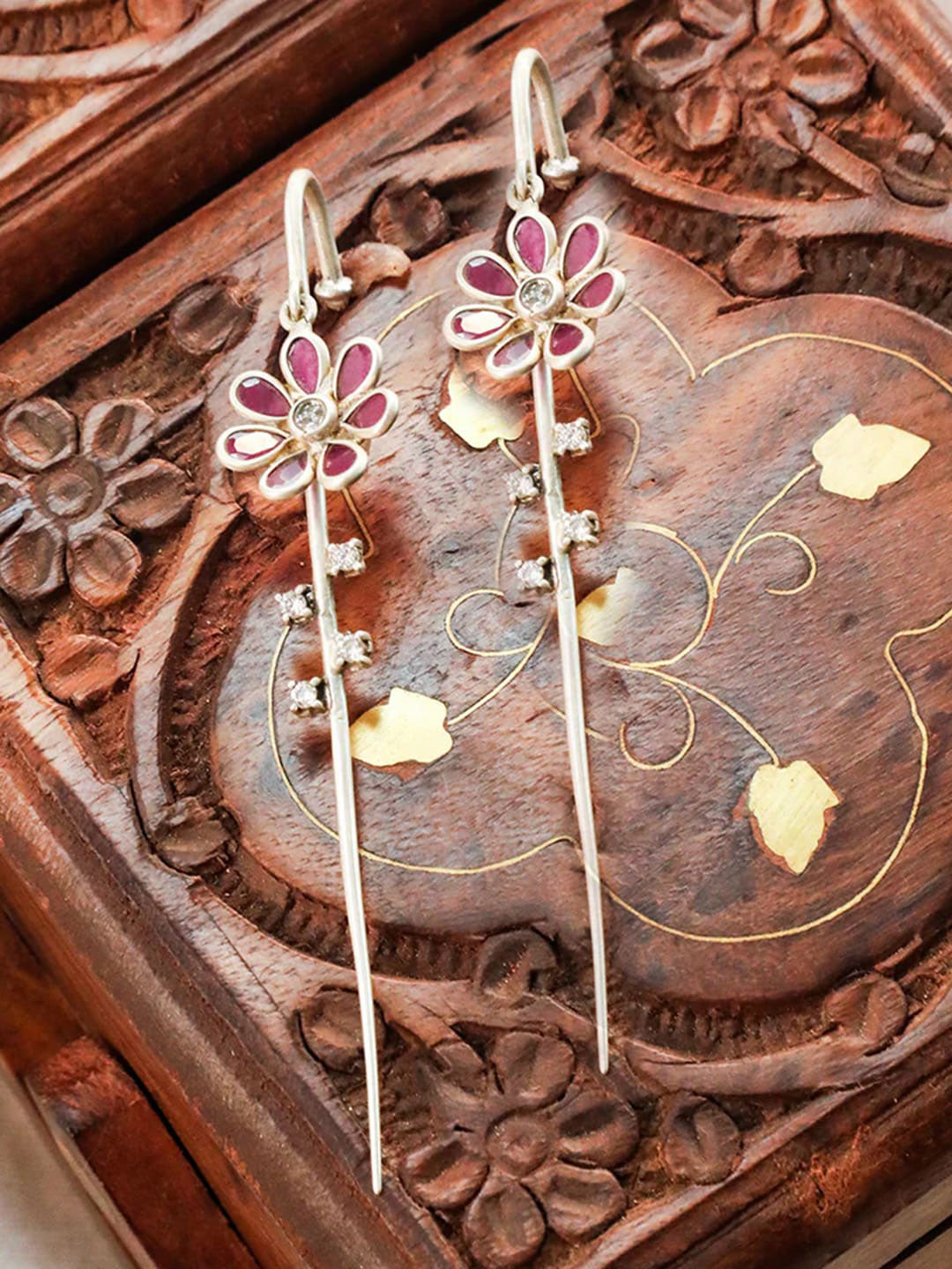 Buy Unniyarcha Artificial Stones Contemporary Ear Cuff Earrings ...