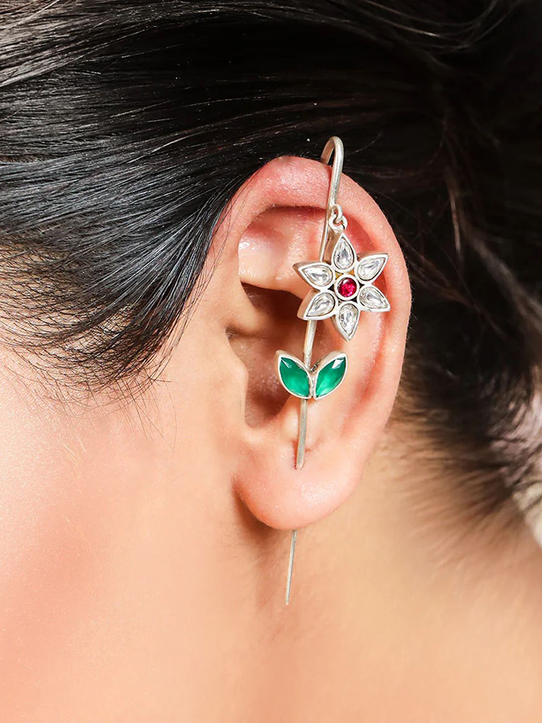 Buy Unniyarcha Contemporary Ear Cuff Earrings - Earrings for Women ...