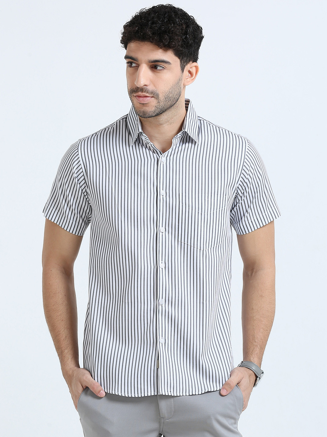 Buy THE FORMAL CLUB Men Striped Formal Shirt - Shirts for Men 29635684 ...