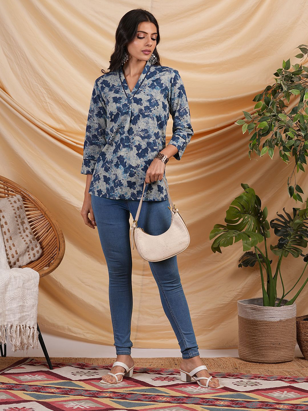 Buy KAMI KUBI Women Cotton V Neck Top - Tops for Women 29645798 | Myntra