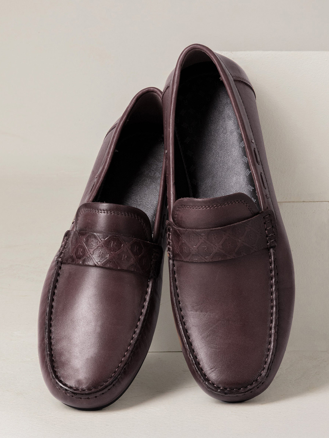 Buy RARE RABBIT Men Bold Leather Formal Loafers - Formal Shoes for Men ...