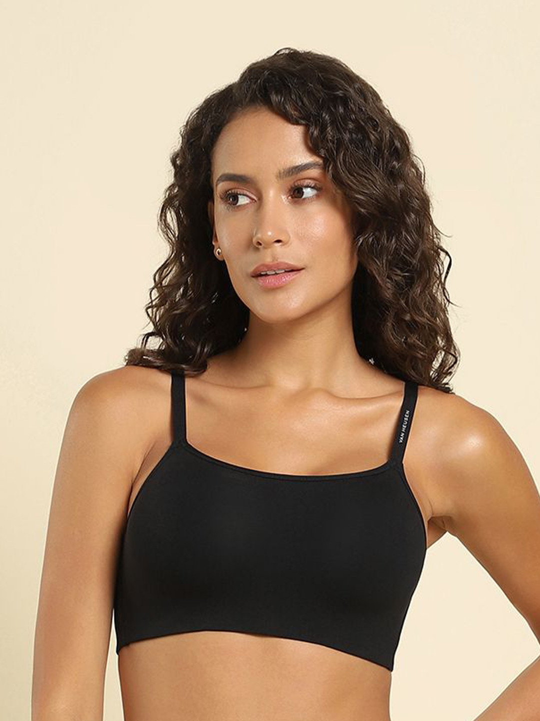 Buy Van Heusen Solid Full Coverage Lightly Padded Camisole Bra - Bra ...