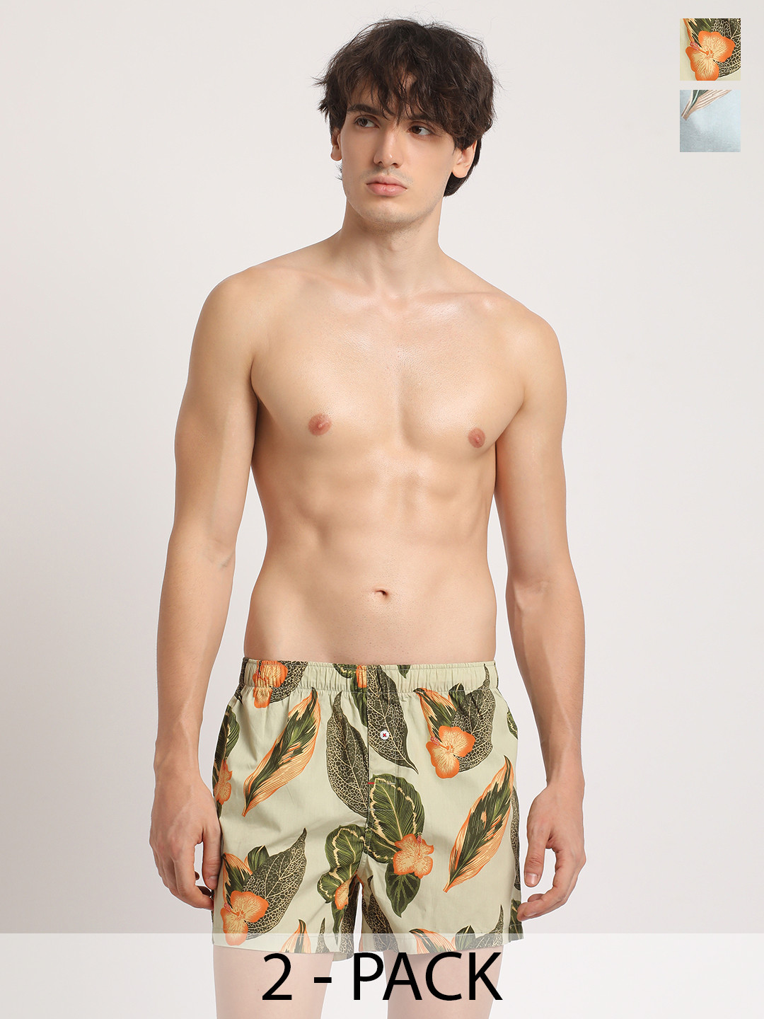 Buy THE BEAR HOUSE Pack Of 2 Assorted Pure Cotton Boxers BOX ILIO AS ...