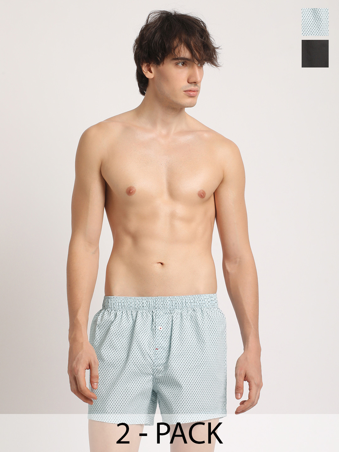 Buy THE BEAR HOUSE Pack Of 2 Printed Pure Cotton Boxers BOX ENSLEY AS ...