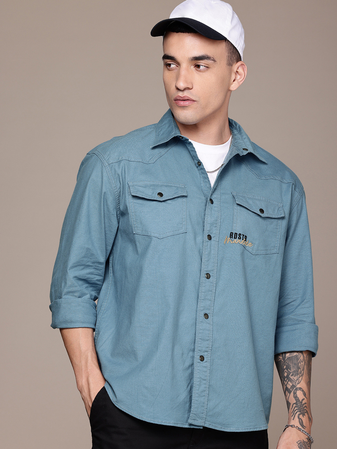 Buy The Roadster Life Co. Pure Cotton Opaque Relaxed Fit Casual Shirt - Shirts for Men 29658400 ...