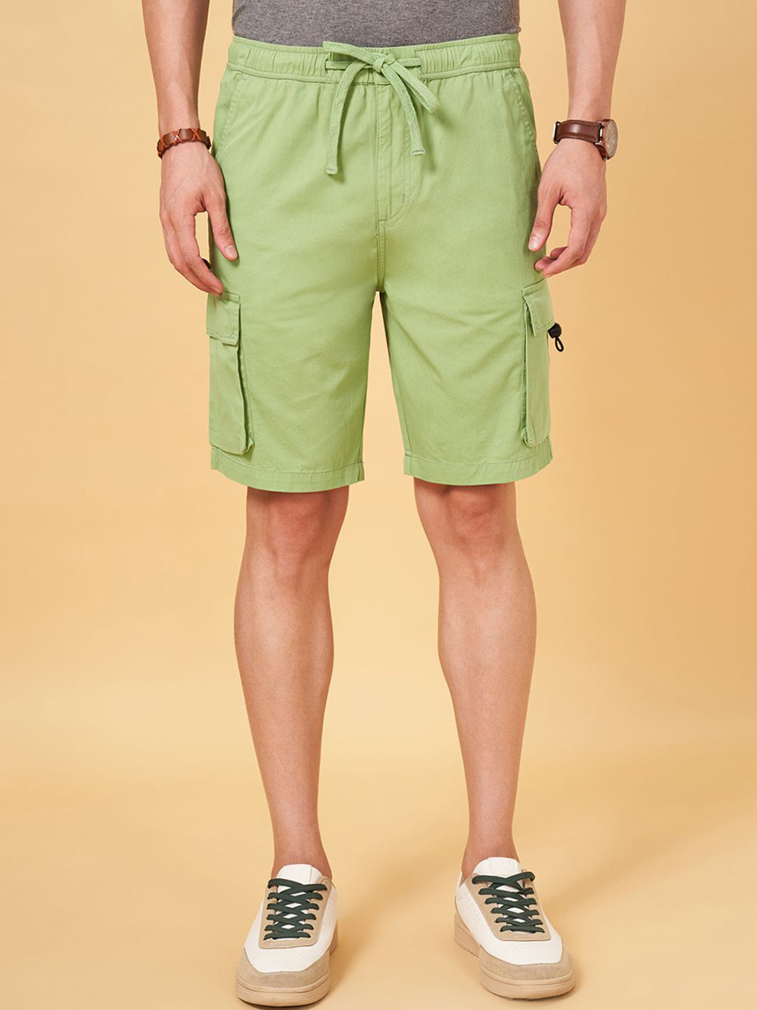 Buy Urban Ranger By Pantaloons Men Slim Fit Pure Cotton Cargo Shorts ...