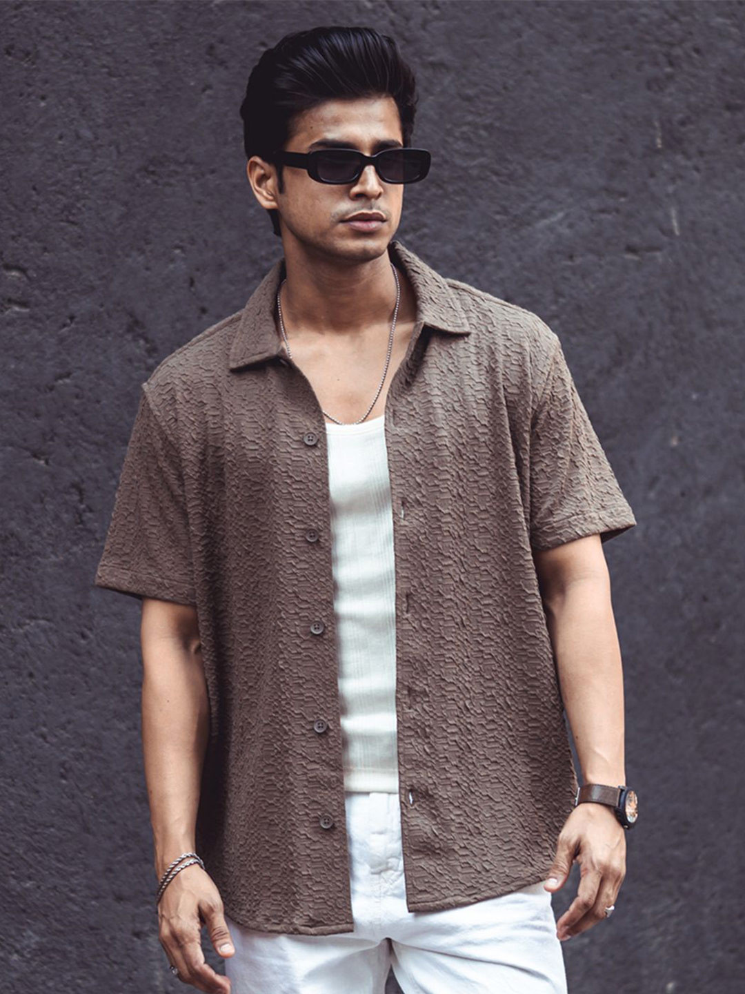 Buy Powerlook Men Textured Casual Shirt - Shirts for Men 29663060 | Myntra