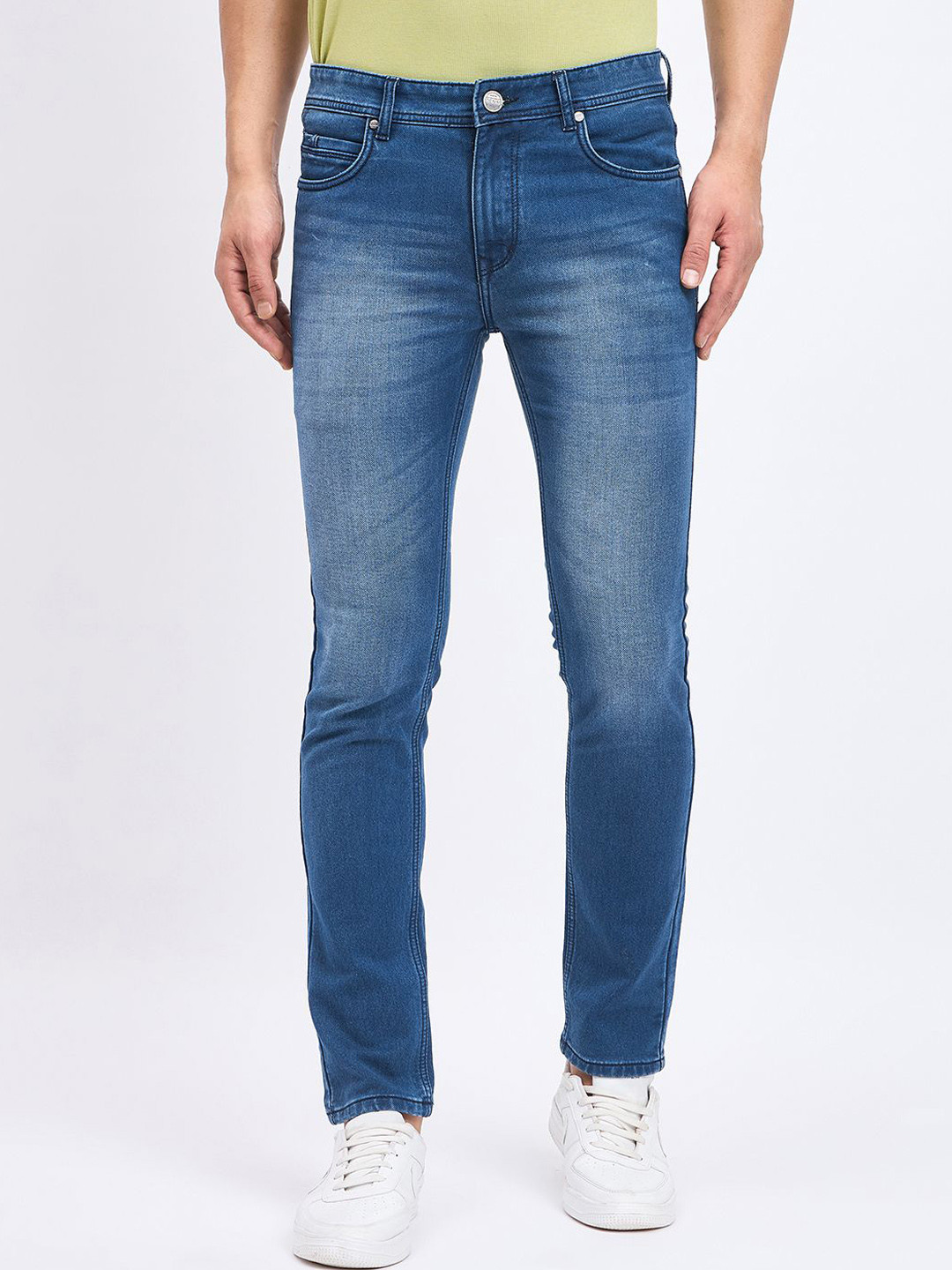 Buy Duke Men Mid Rise Slim Fit Heavy Fade Stretchable Jeans - Jeans for ...