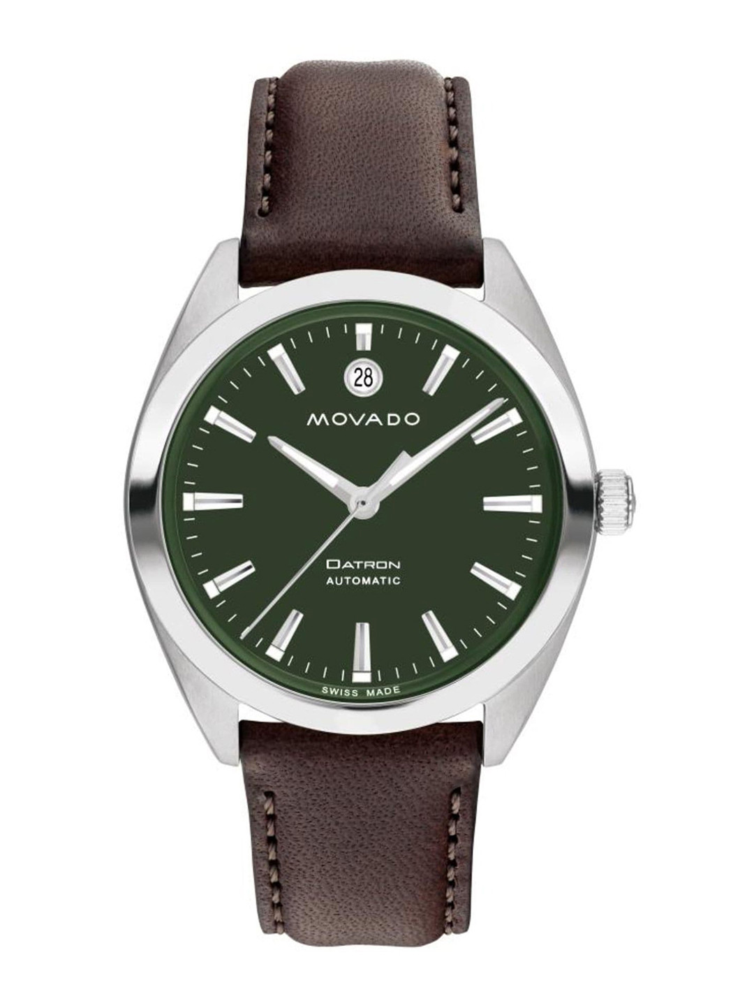 Buy MOVADO Datron Automatic Swiss Auto Green Round Dial Men's Watch ...