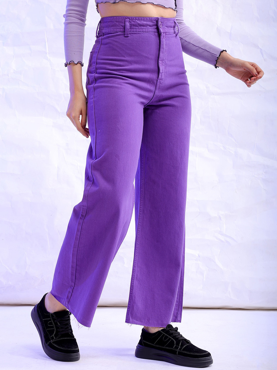 Buy Freehand By The Indian Garage Co Women Flared High Rise Jeans ...