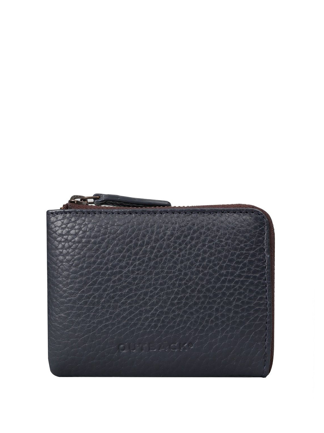 Buy OUTBACK Men Textured Leather Zip Around Wallet - Wallets for Men ...