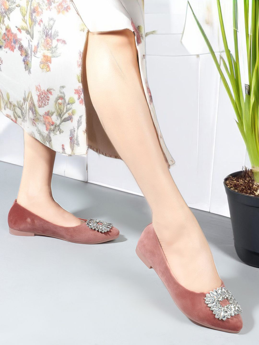 Buy DressBerry Women Printed Ballerinas Flats - Flats for Women ...