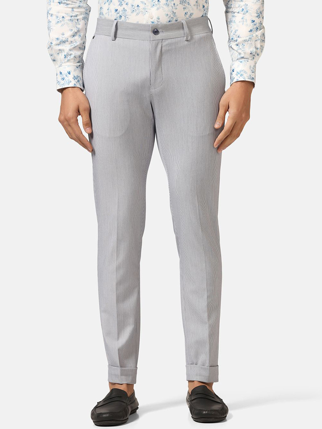 Buy Blackberrys Men Classic Slim Fit Low Rise Chinos Trousers ...