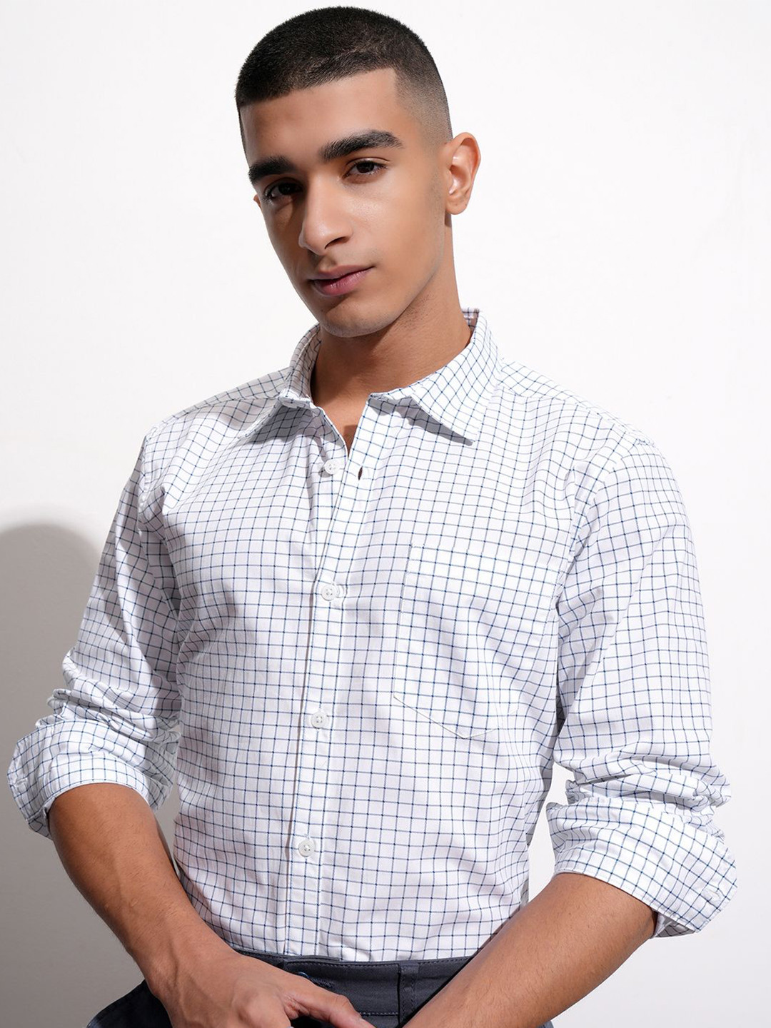 Buy HIGHLANDER Highlander Printed Checked Casual Shirt - Shirts for Men ...