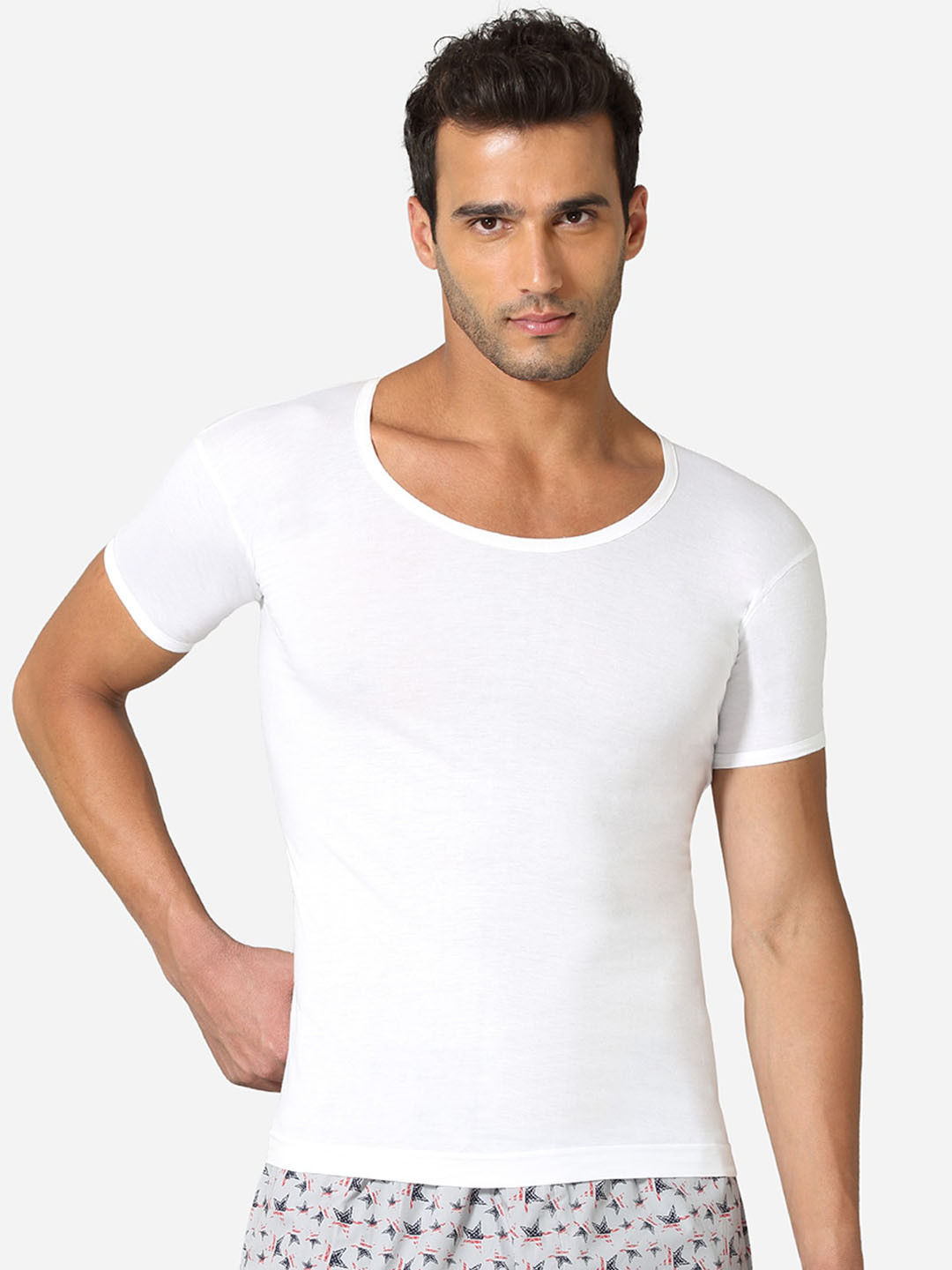 Buy VStar Pack Of 2 Sleeved Innerwear Vests - Innerwear Vests for Men ...