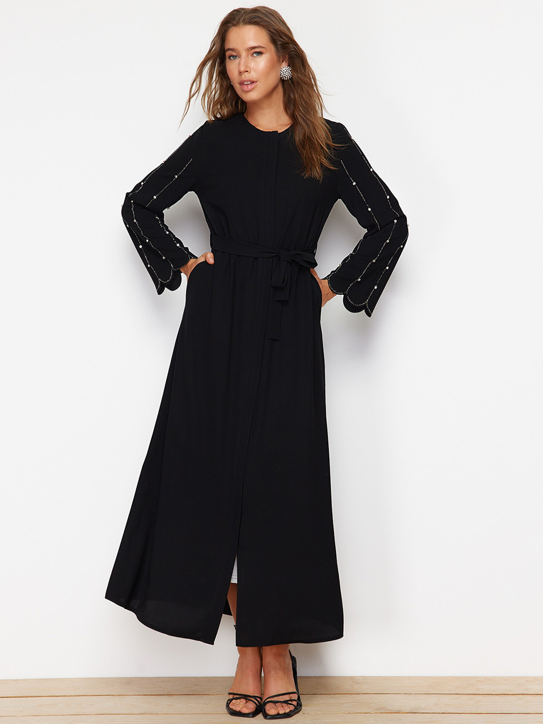 Buy Trendyol Women Longline Open Front Jacket - Jackets for Women ...