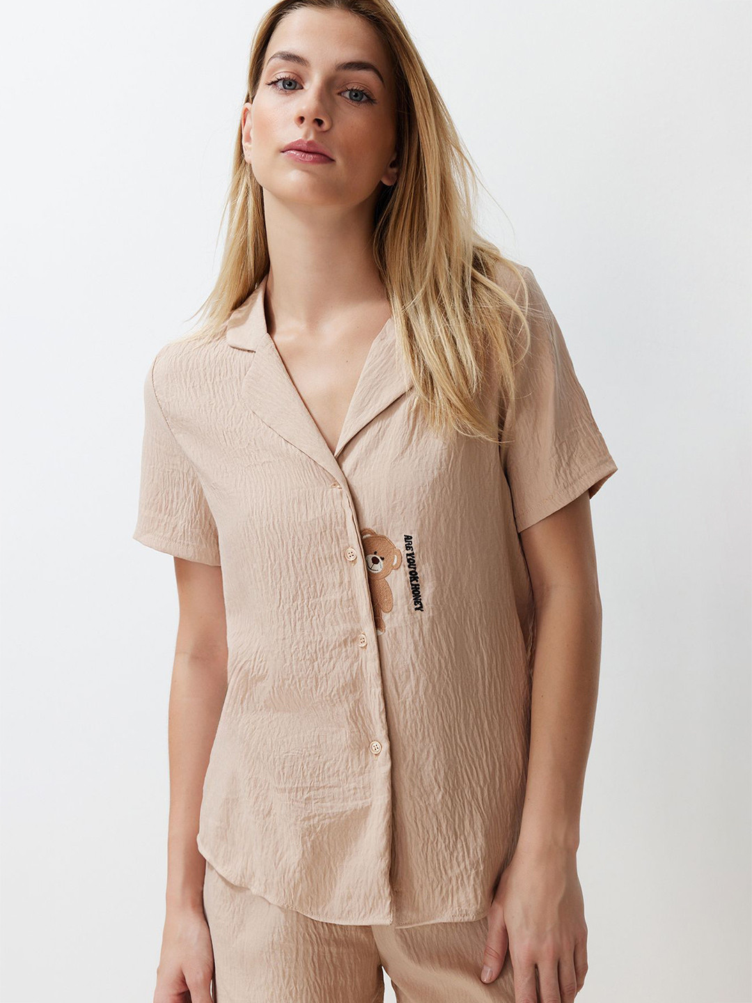 Buy Trendyol Self Design Nightsuit - Night Suits for Women 29698950 ...