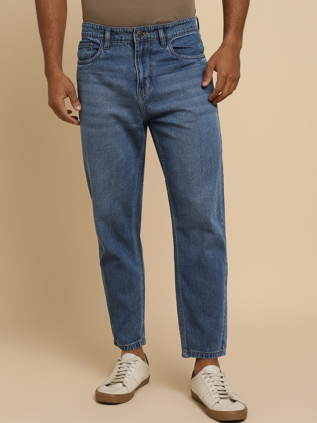 Buy Harvard Men Jean Wide Leg Light Fade Non Stretchable Jeans - Jeans ...