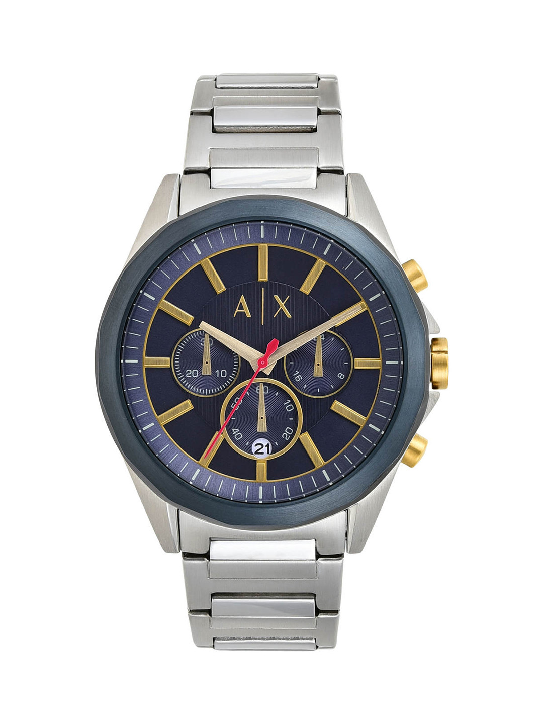 Buy Armani Exchange Men Navy Blue Analogue And Digital Watch - Watches ...