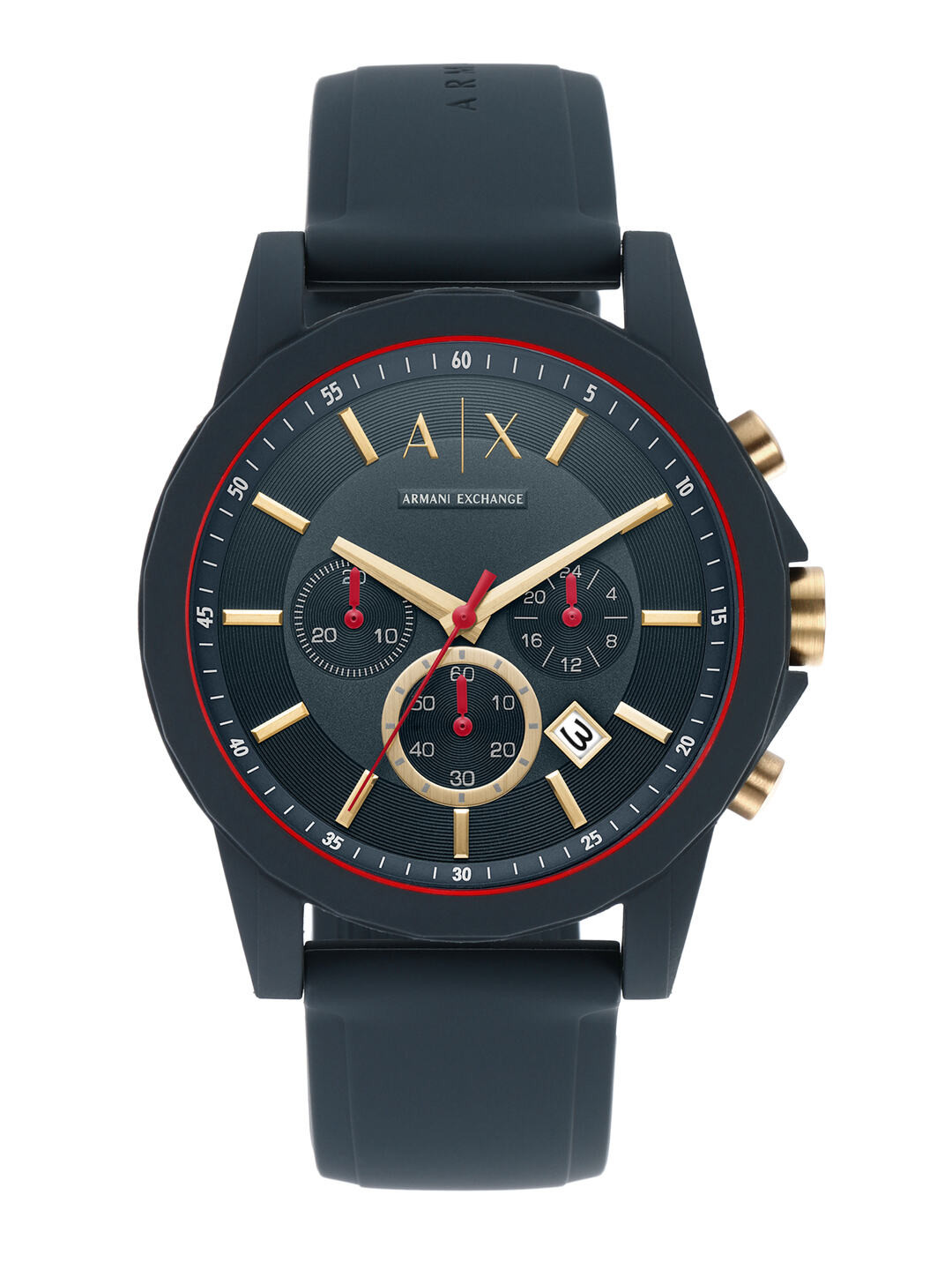 Buy Armani Exchange Men Navy Blue Analogue Watch - Watches for Men ...