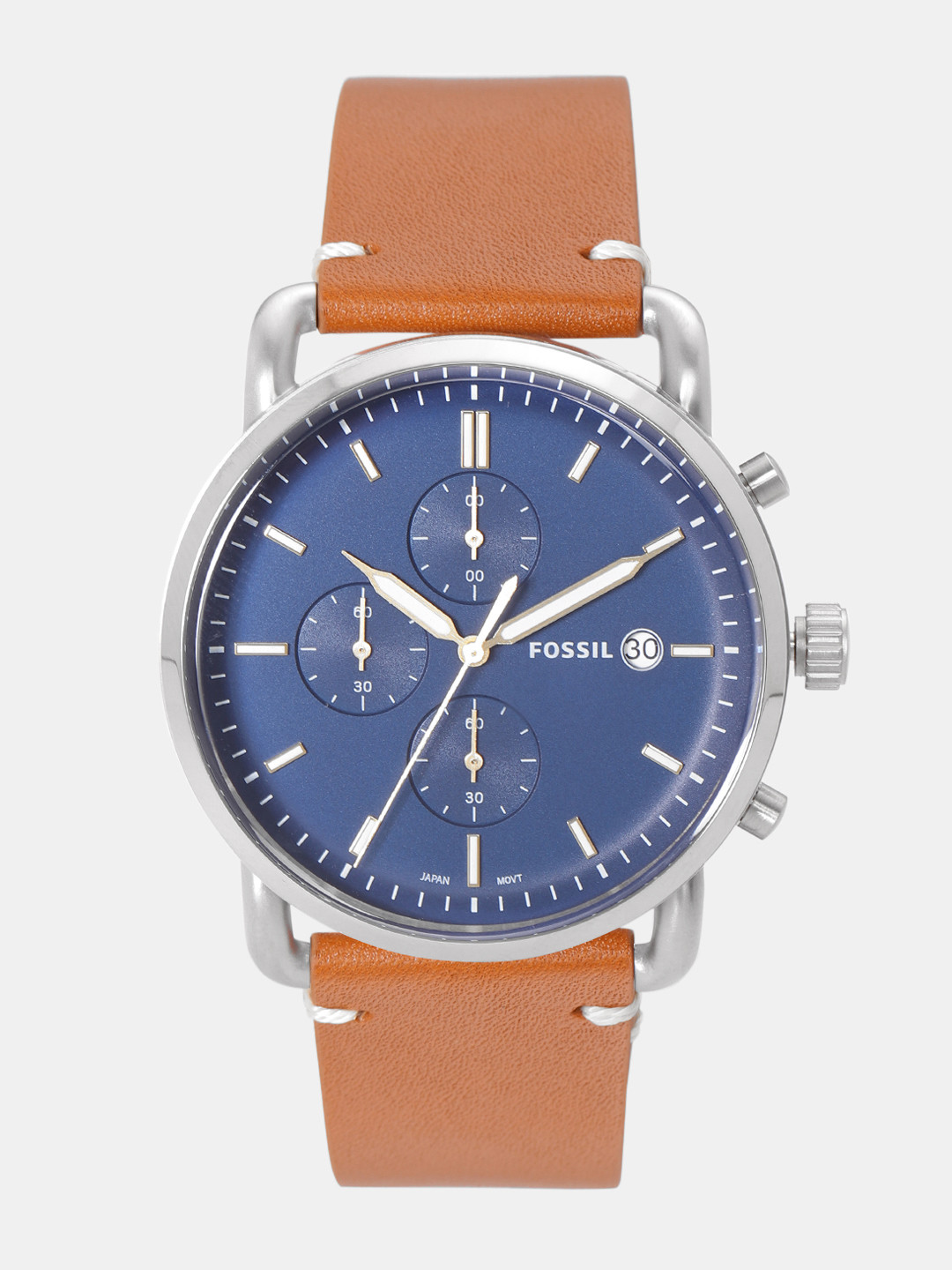 Buy Fossil COMMUTER Men Navy Blue Analogue Watch FS5401 - Watches for ...