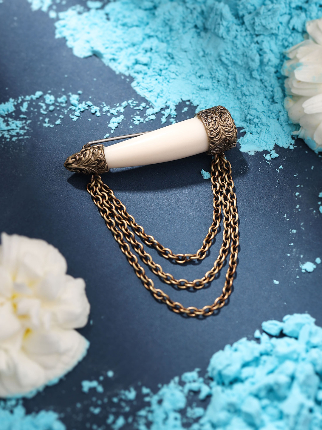 Buy RAMO Boy Ivory Elegance Brooch - Brooch for Boys 29713098 | Myntra