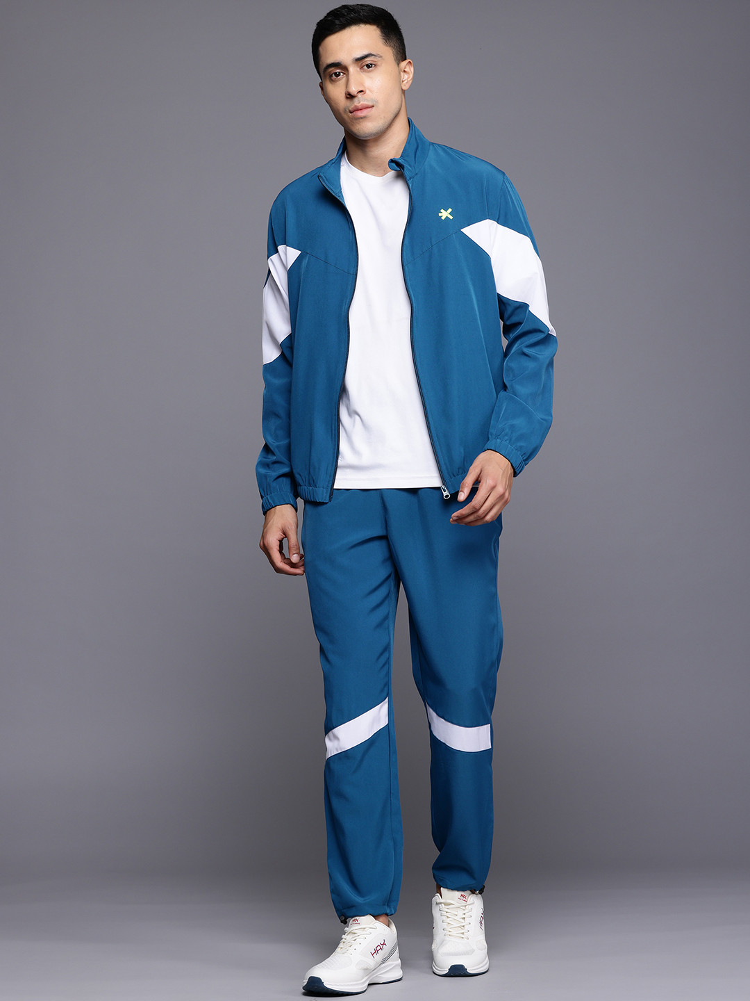 Buy HRX By Hrithik Roshan Colourblocked Detail Training Tracksuit ...