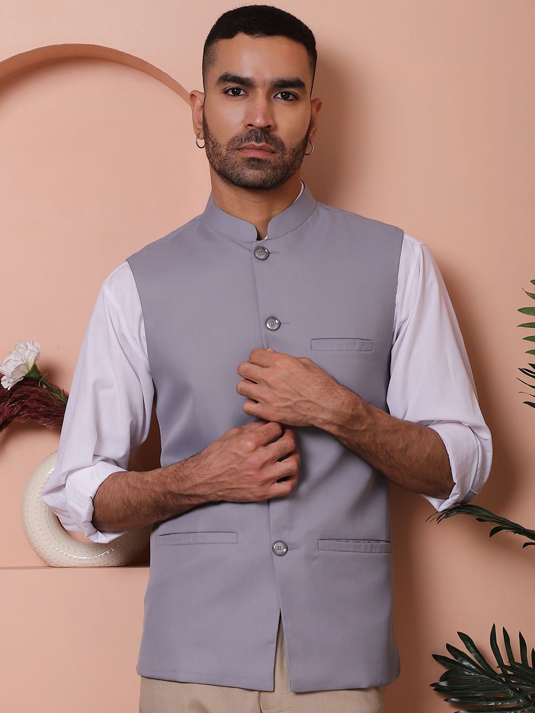 Buy Anouk Mandarin Collar Nehru Jacket - Nehru Jackets for Men 29724930 ...