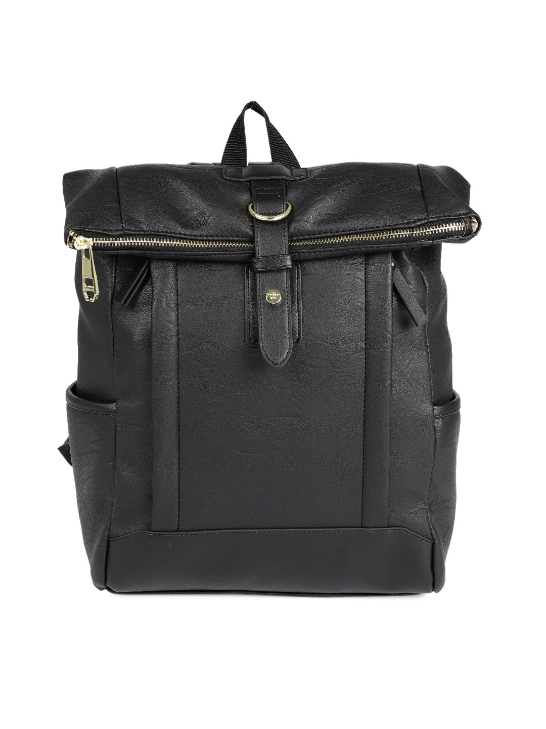Buy Steve Madden Women Black Solid Backpack - Backpacks for Women ...