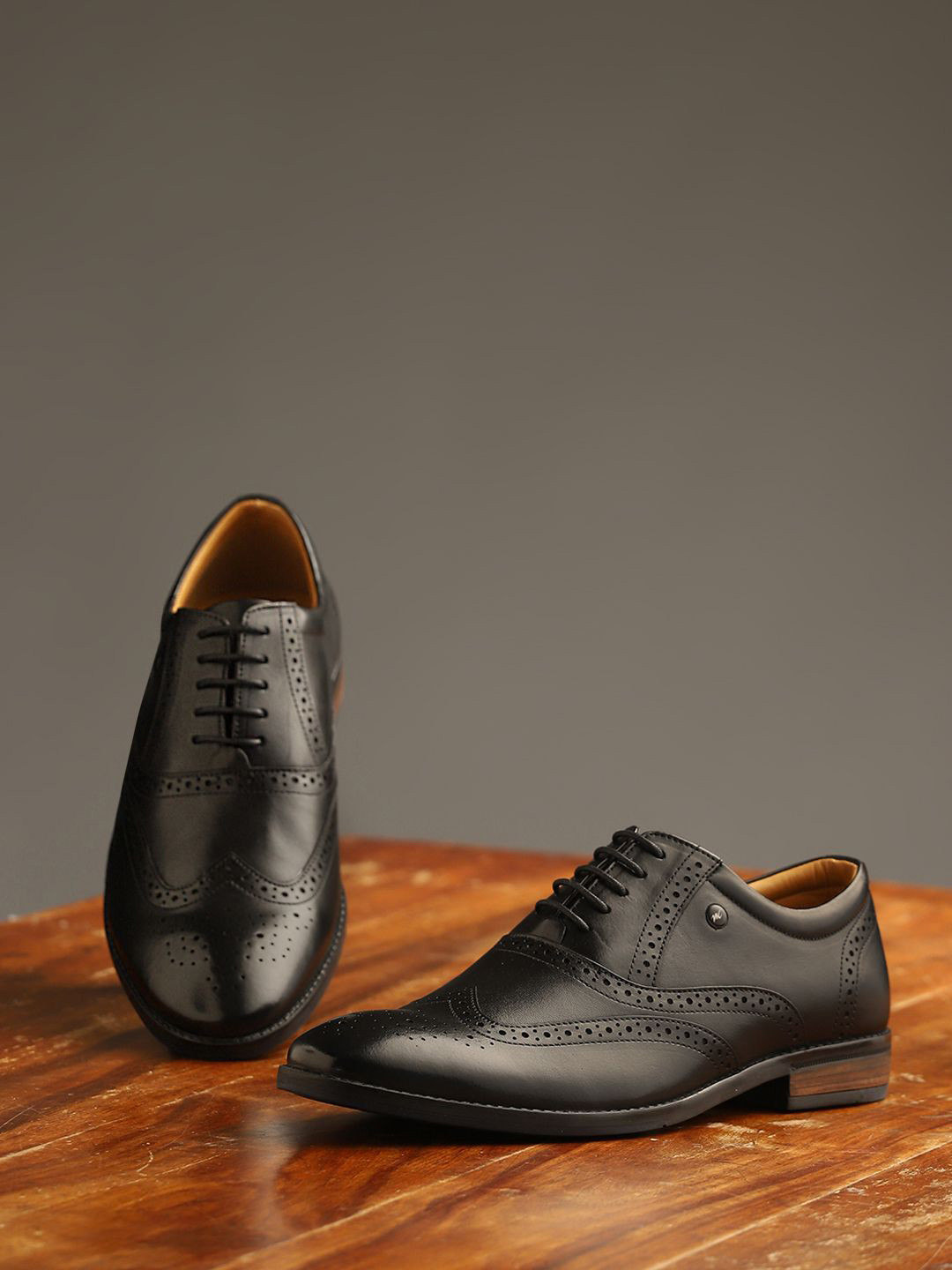 Buy Monte Carlo Men Formal Leather Brogues - Formal Shoes for Men ...