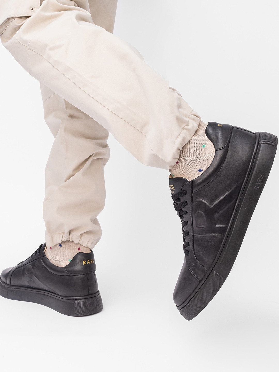 Buy RARE RABBIT Men Odessa Leather Sneakers - Casual Shoes for Men ...