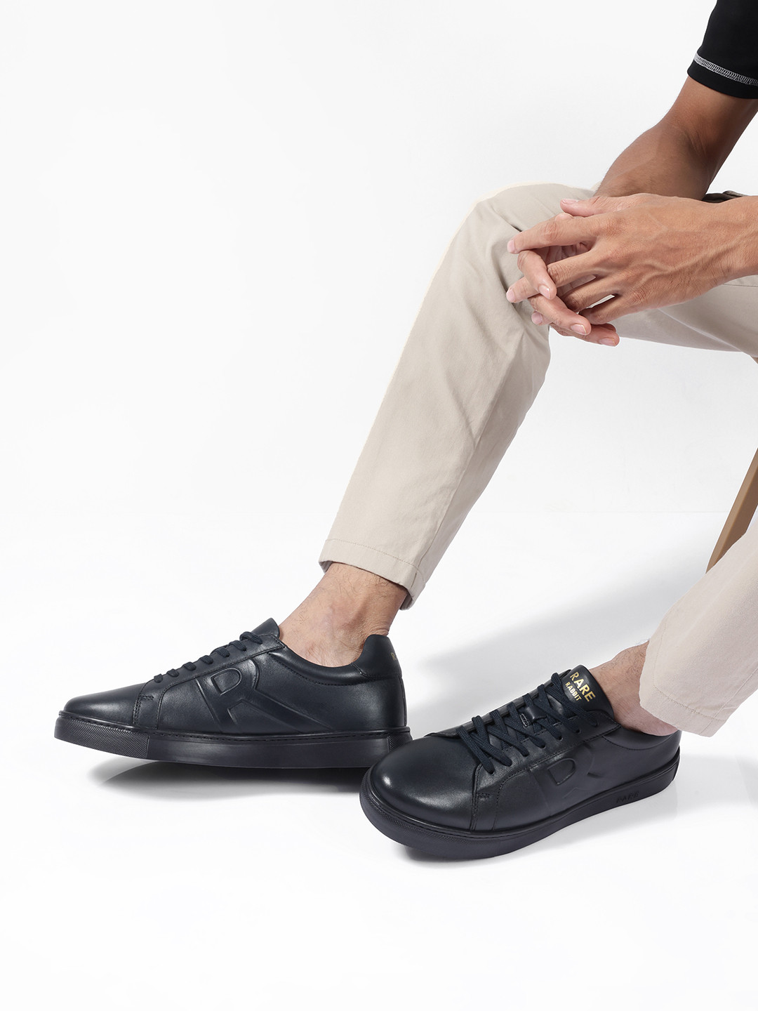 Buy RARE RABBIT Men Odessa Leather Sneakers - Casual Shoes for Men ...