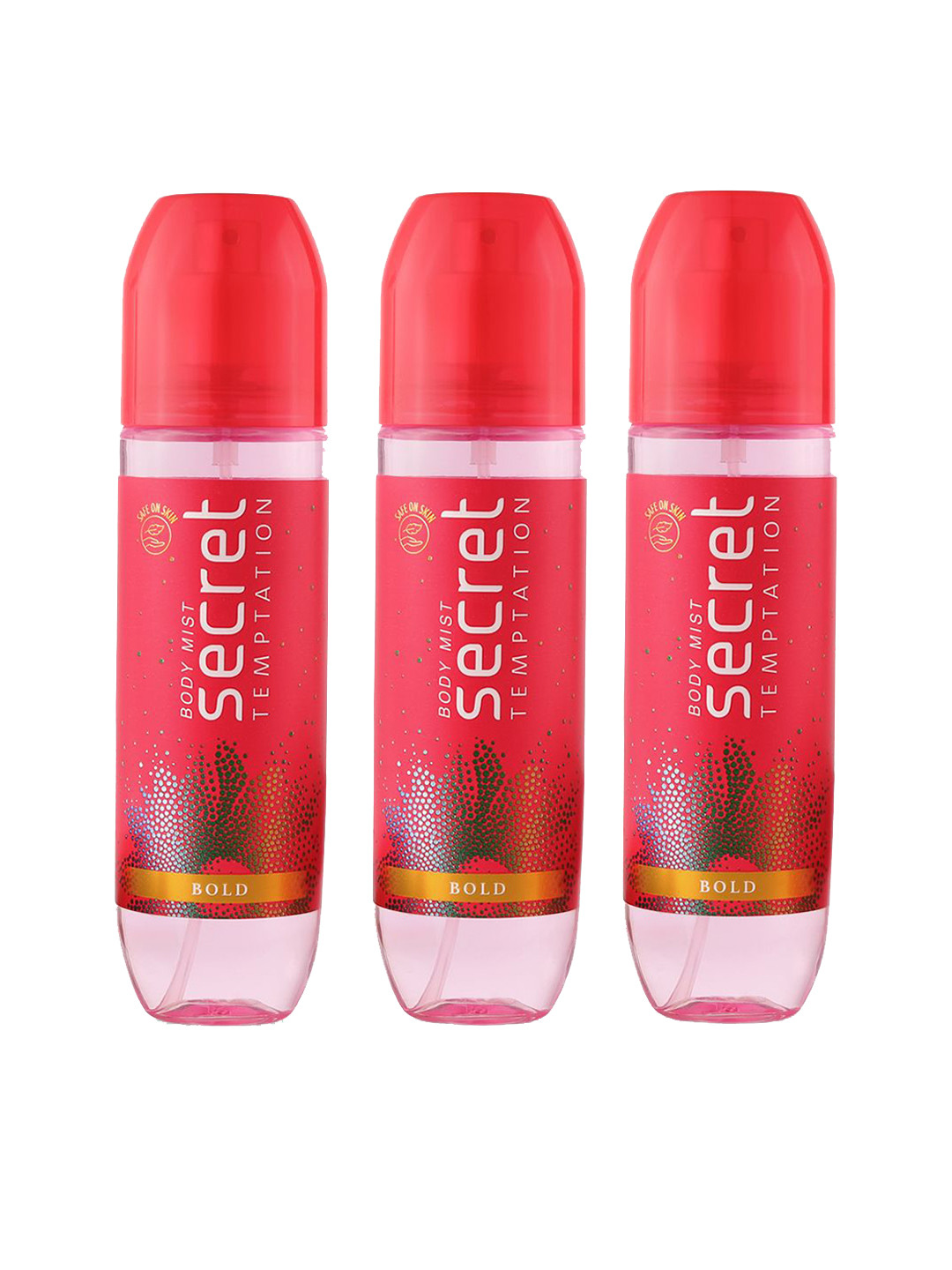 Buy Secret Temptation Women Set Of 3 Bold Long Lasting Body Mist 120ml ...