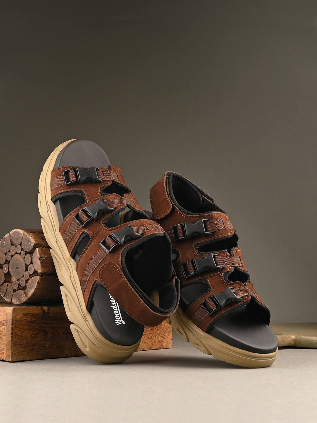 Buy The Roadster Lifestyle Co. Men Brown Sports Sandals - Sports ...