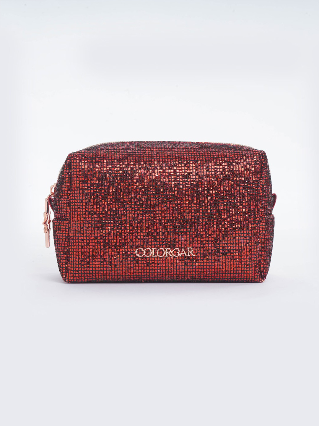 Buy Colorbar Glitz N Glam Embellished Makeup Pouch Red Comet - Makeup ...