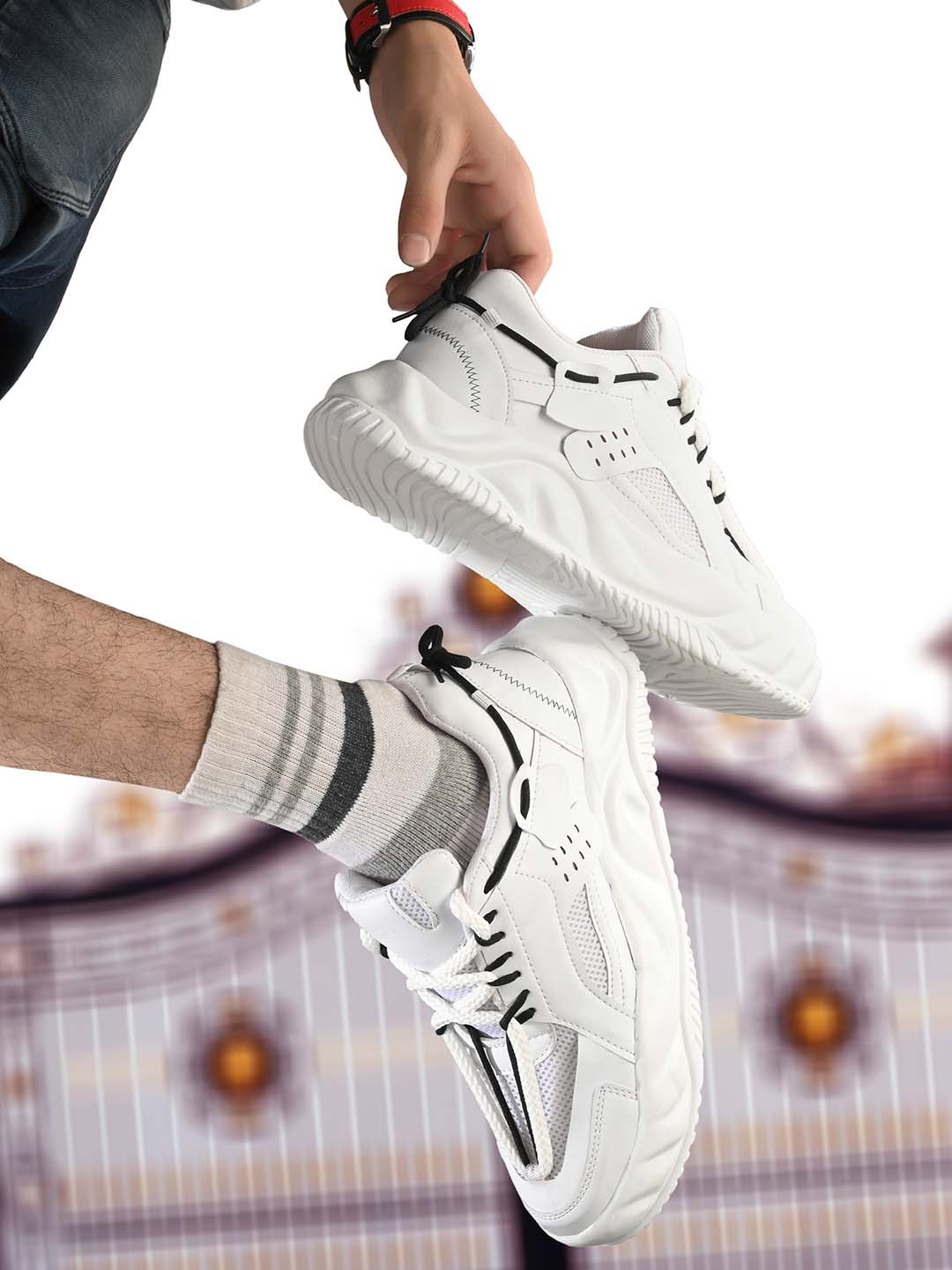 Buy AfroJack Men Textured Sneakers - Casual Shoes for Men 29741232 | Myntra
