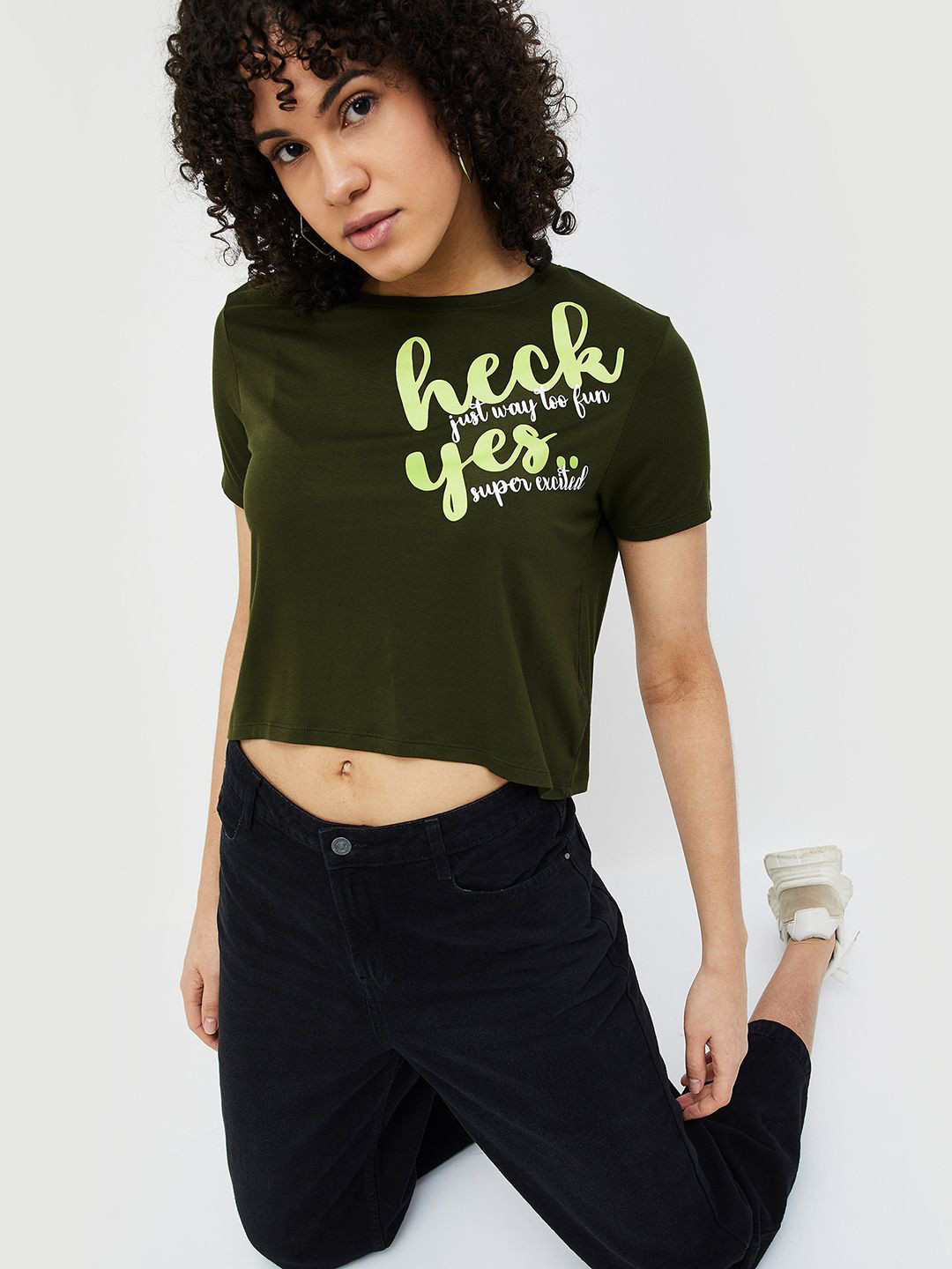 Buy Ginger By Lifestyle Print Crop Top - Tops for Women 29743002 | Myntra