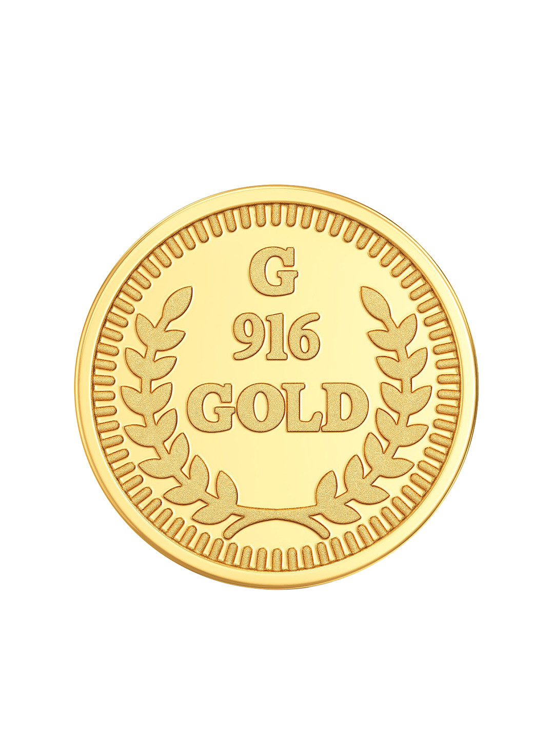 Buy Joyalukkas Leaf Design 22KT Gold Coin 4gm - Gold Coin for Unisex ...