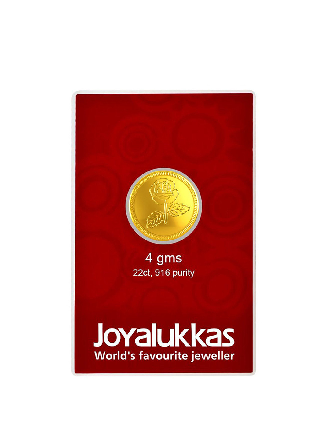 Buy Joyalukkas Flower 22KT Gold Coin 4gm - Gold Coin for Unisex ...