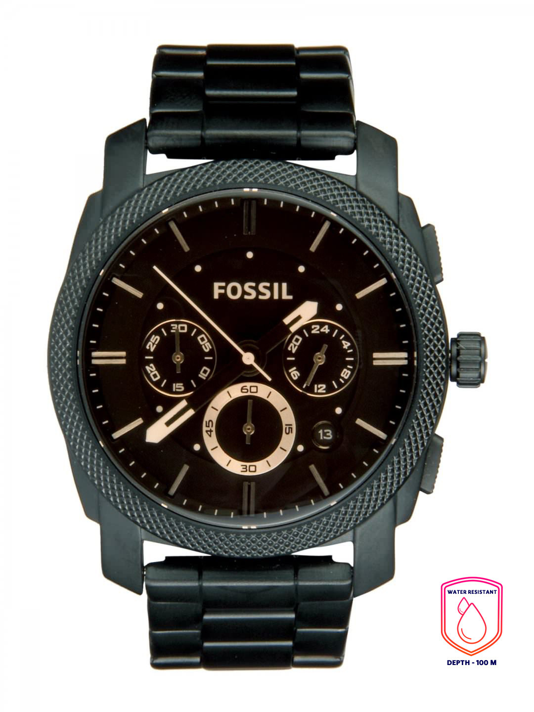 Buy Fossil Men Quartz Black Dial Chronograph Watch FS4682 - Watches for ...