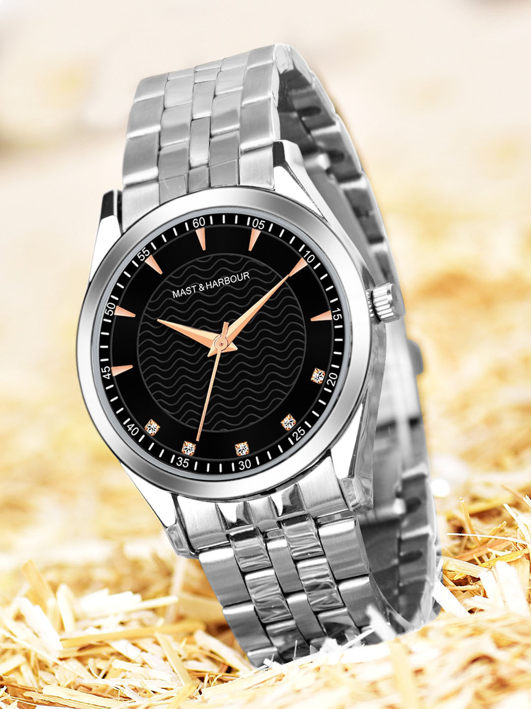 Buy Mast & Harbour Men Dial & Bracelet Style Straps Analogue Watch ...