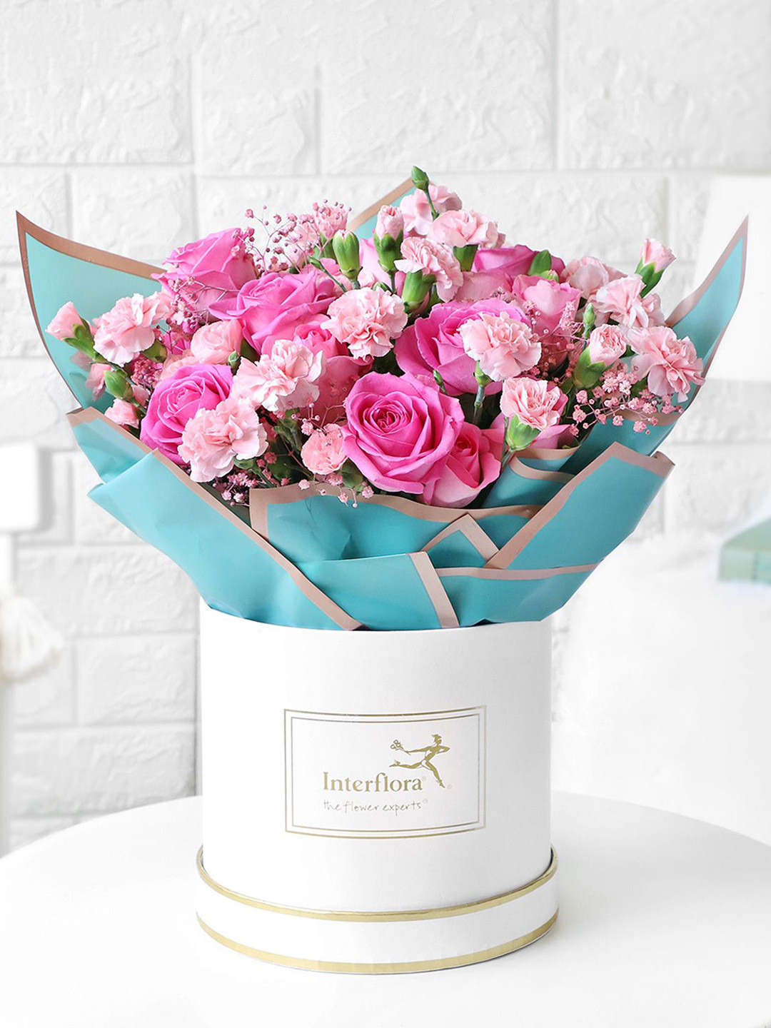 Buy Interflora Pink Floral Fiona Fresh Flowers - Fresh Flowers for ...